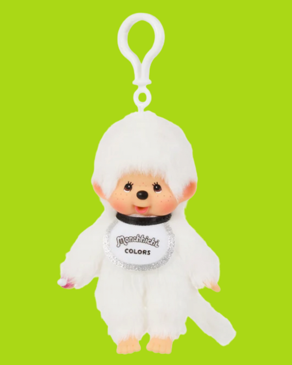 Monchhichi Monchhichi COLORS White Keychain - 5.5" - El Cholo's Kid