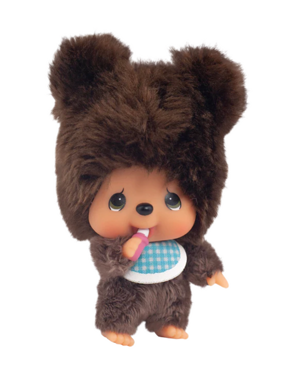 Monchhichi Friends - Kuma Big Head Keychain - El Cholo's Kid